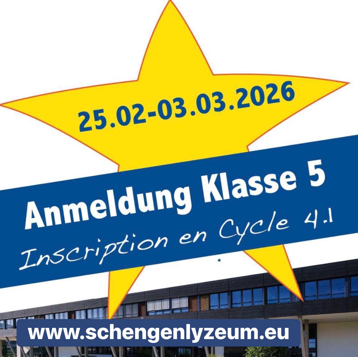 Deutsch-Luxemburgisches Schengen-Lyzeum | Anmeldungen 2026/2027 - Ville ...